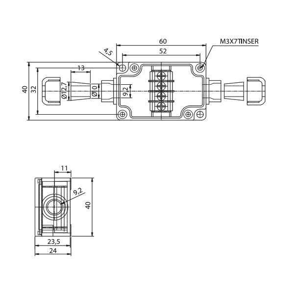 4 Terminal Watertight Junction Box | EKM Metering Inc.