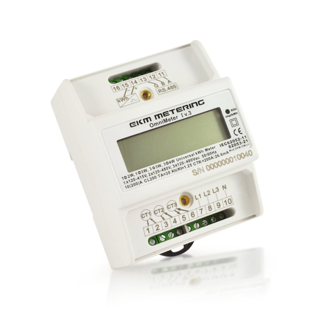 EKM-Omnimeter I v.3 – Universal Smart Meter, Single Phase or 3-Phase ...