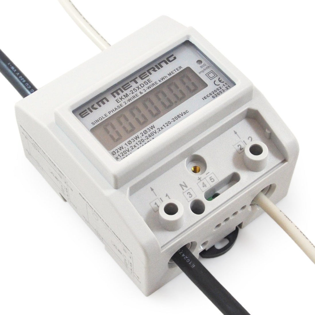 Single Phase, Pass-Through kWh Meter, 2 or 3-Wire, 120V–120/240V, 100A ...