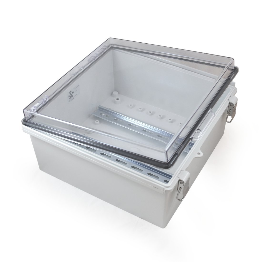 XL UL Listed Watertight Enclosure – 11.8" x 11.8" x 5.9" with DIN Rail ...